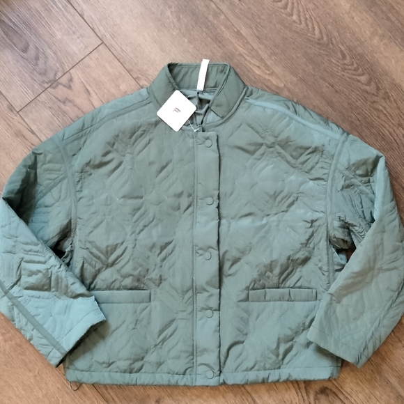 Fabletics | Jackets & Coats | Nwt Fabletics Boxy Quilted Jacket In ...